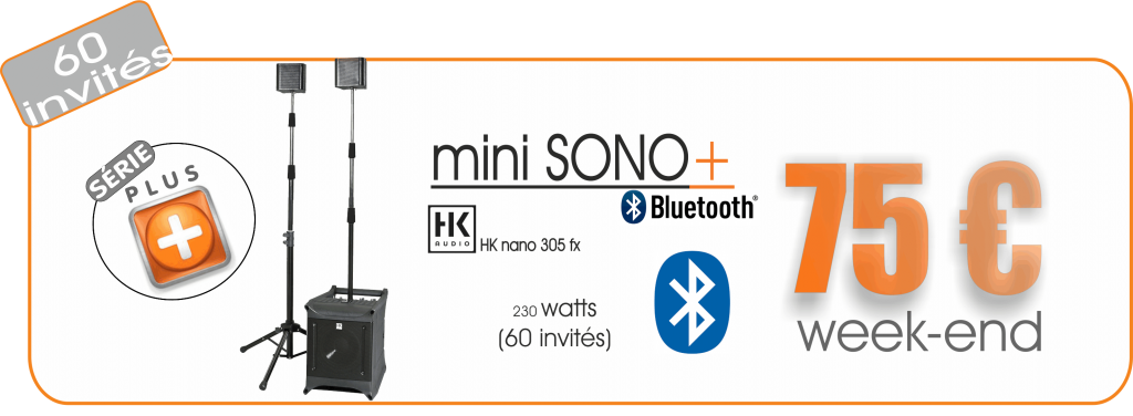 Location d'une Mini SONO PLUS dans le 63 - Mister BOX SON